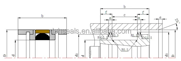 Combination Piston Seals,Hunger Seal Gd1000k - Buy Combination Seals ...