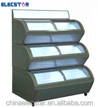 Trapezoid Shape Visionmax,3 Layer Freezer,Ice Cream Showcase,Icepod ...