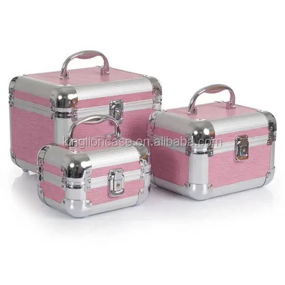 Girls Home Makeup Box Small Pink Beauty Case Kl-mc343 - Buy Beauty Case ...