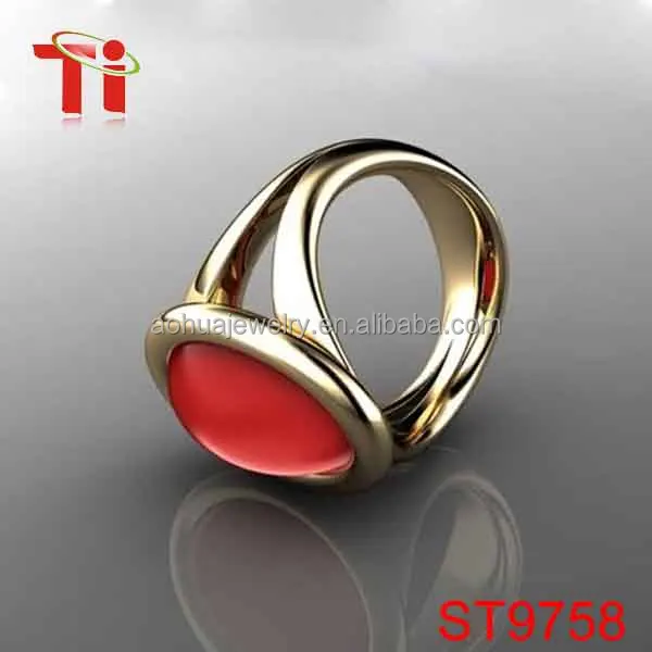 Red Coral Ring Designs,Red Coral Stone Rings,Red Coral Ring - Buy Red ...