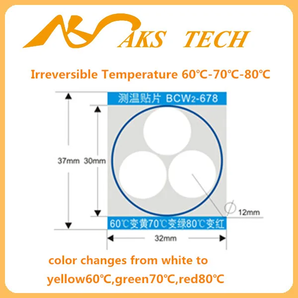 Temperature Labels Indicators Irreversible High Temperature Vinyl ...