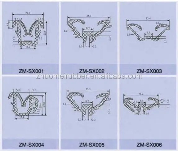 Flexible Window Glass Run Channel With Flock Lining - Buy Window Glass ...