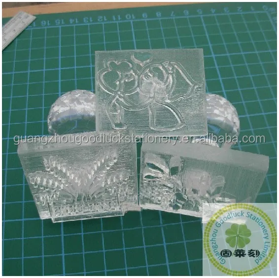 Handmade Square Acrylic Crystal Soap Rubber Stamp/square Shape Soap ...