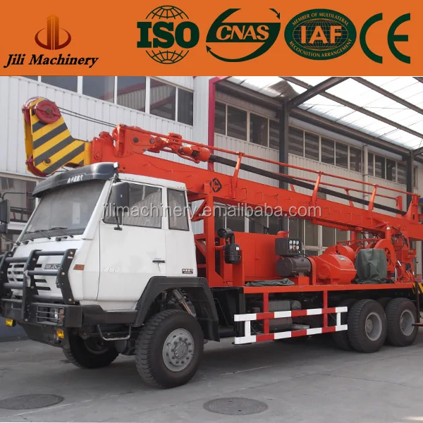 300m Crawler Mounted Air Compressor Boring Drilling Machine For Water ...