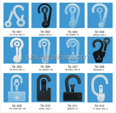 Customs Design 41mm To 60mm Plastic J Hooks For Packaging - Buy Plastic ...