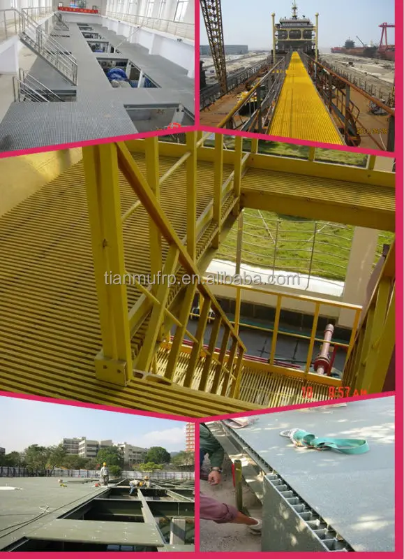 High Loading Fiberglass Frp Platform Construct Of Frp Profiles As Deck ...