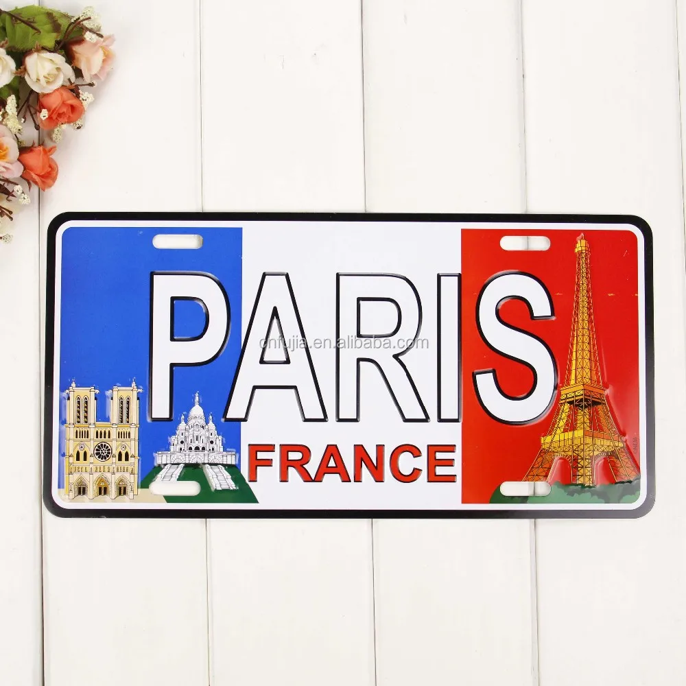 Paris France License Plate,Embossed Plates,Chinese Manufacturer Metal ...
