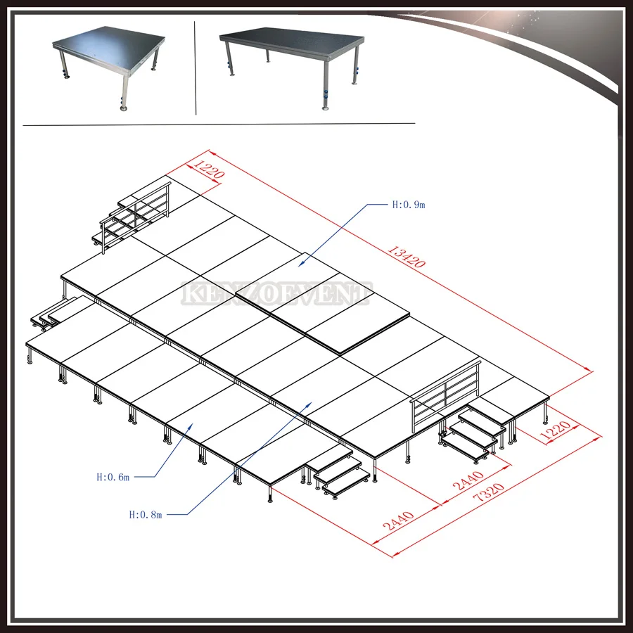 Acrylic Transparent Dance Floor Aluminum Glass Wedding Stage - Buy ...