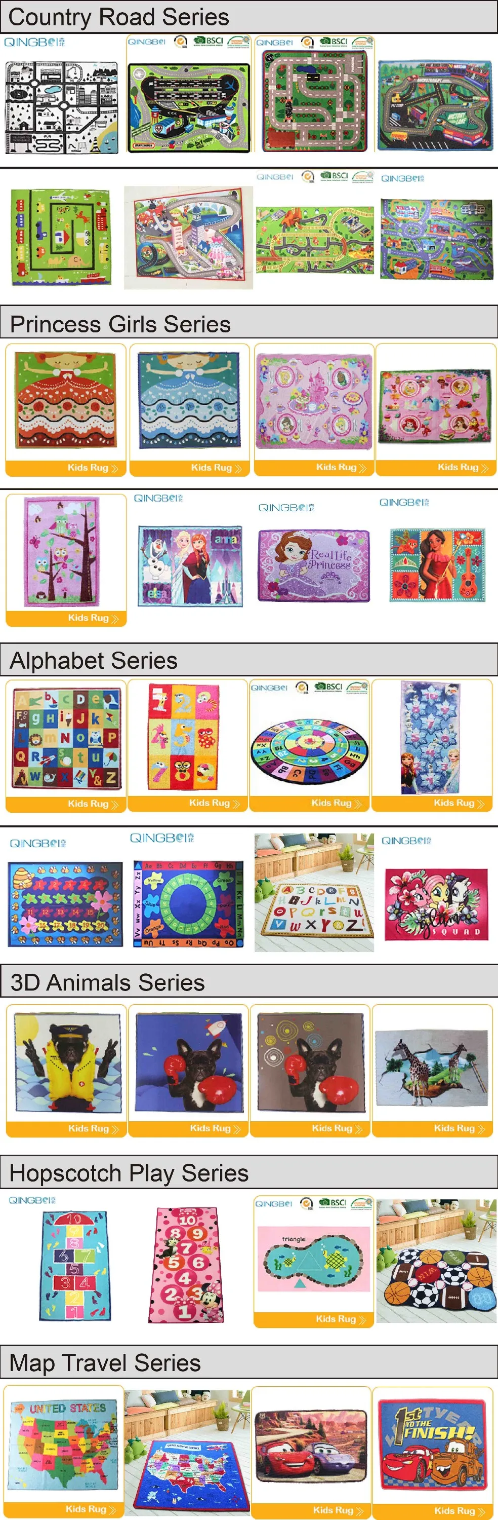 Children Kids Learning Carpets City Life Play Baby Carpet With Sgs ...