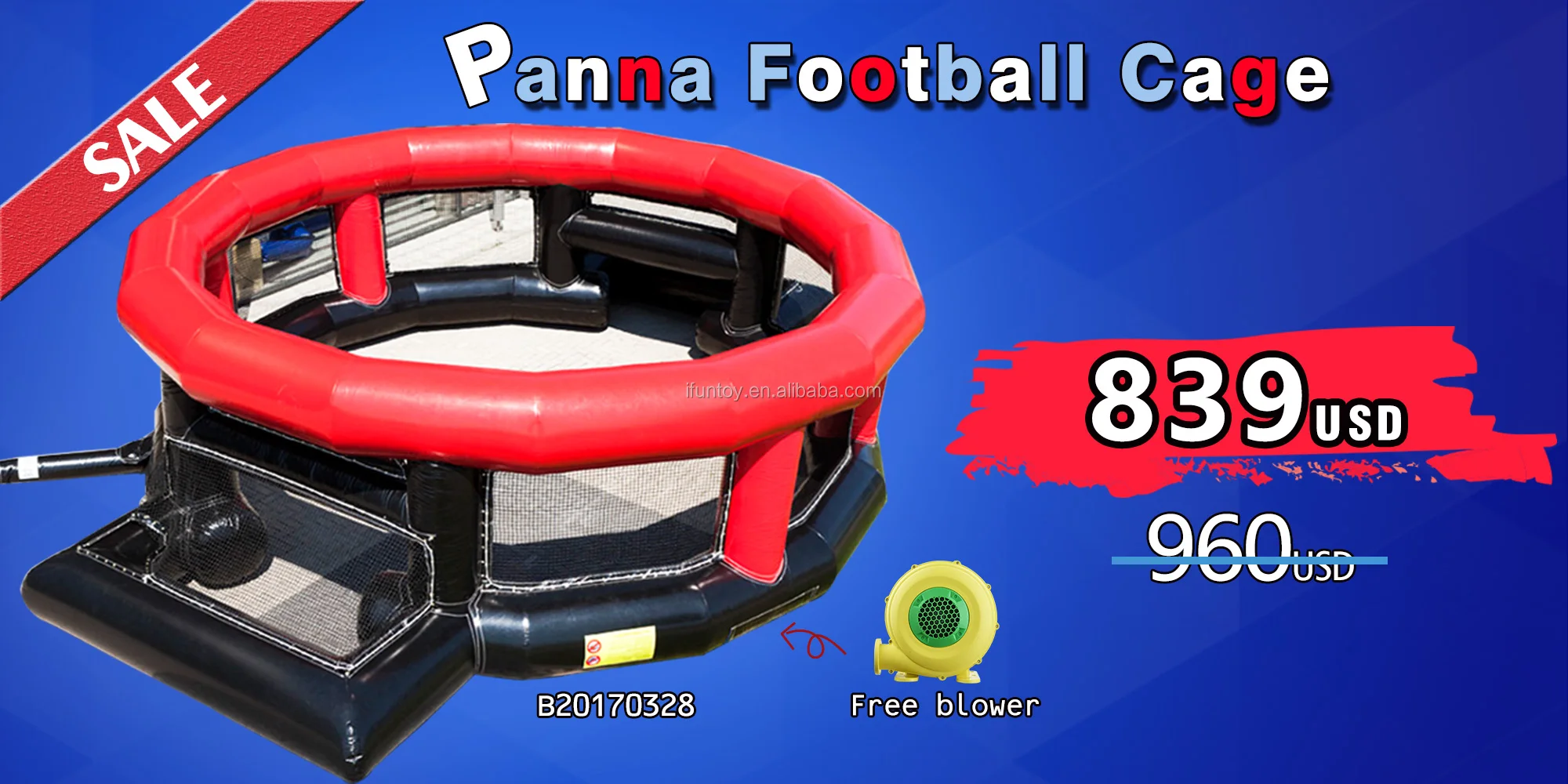 Outdoor Cheap 3v3 Inflatable Panna Soccer Field/ Panna Soccer Arena For ...