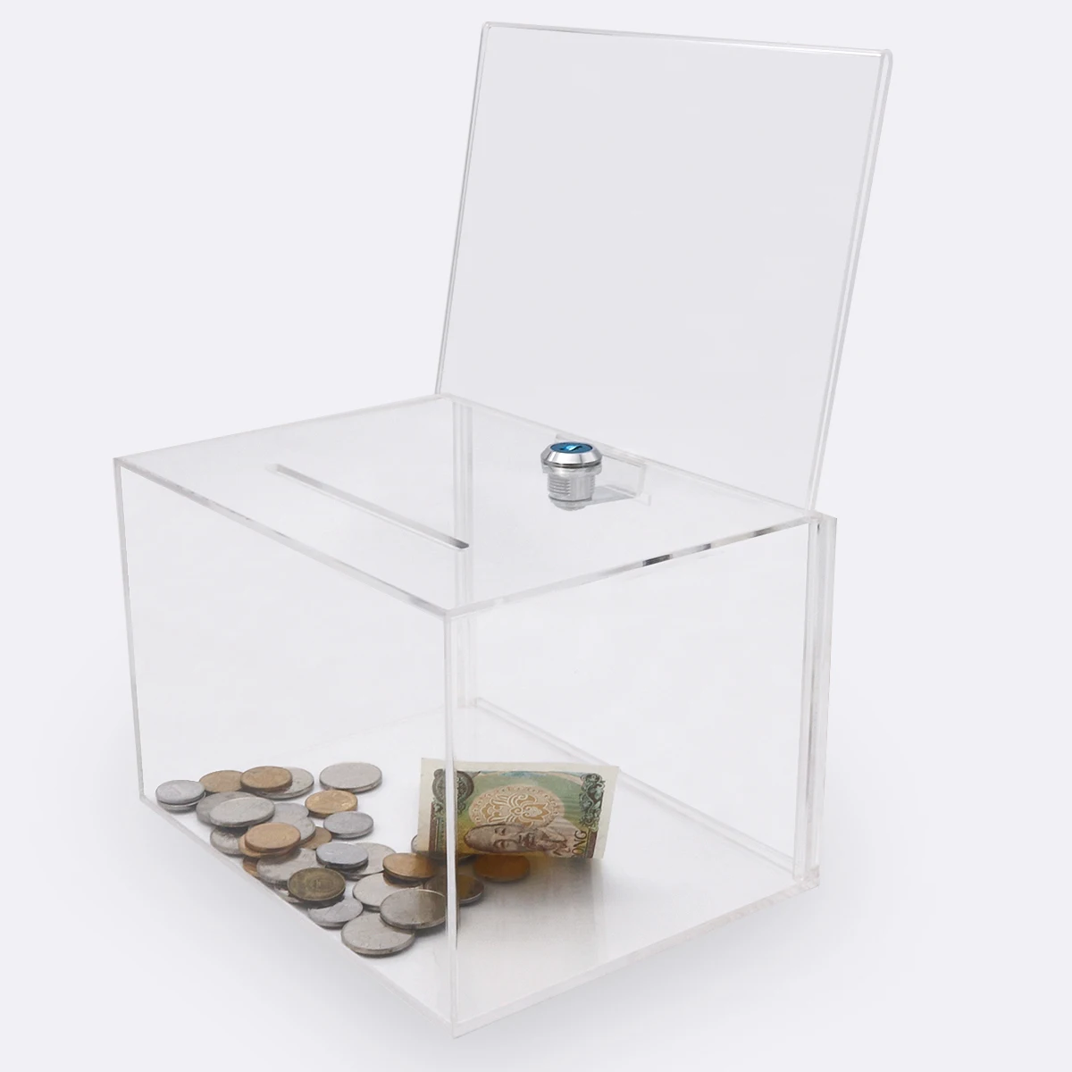 Custom Clear Acrylic Church Donation Box/coin Donation Box - Buy ...