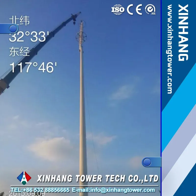 Telecom Antenna Tower 30 Meters Tower Monopole - Buy 30 Meters Tower ...