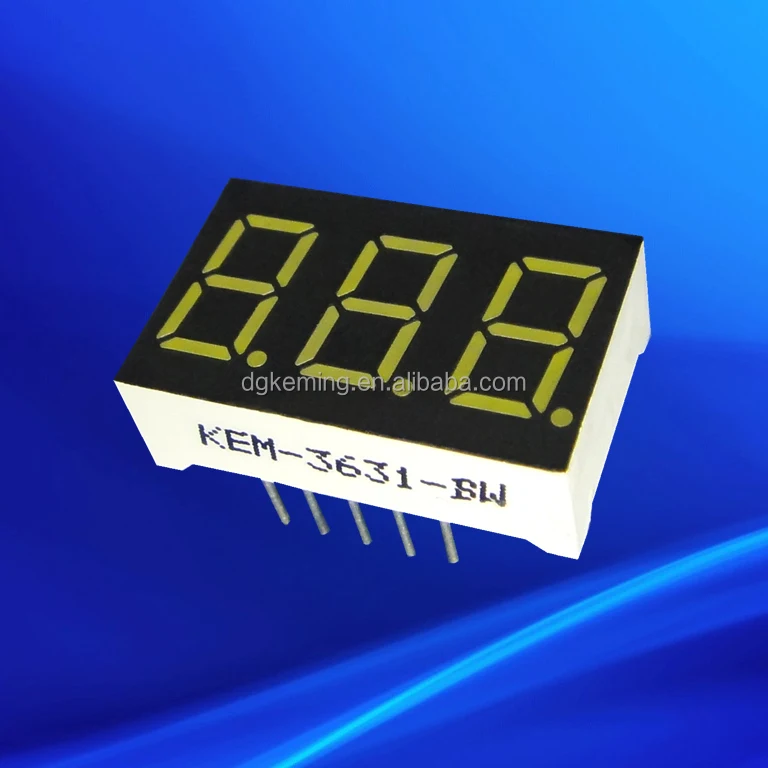 Mini 0.36 Inch 3 Digit Led Display White 7 Segment Led Digital Display ...