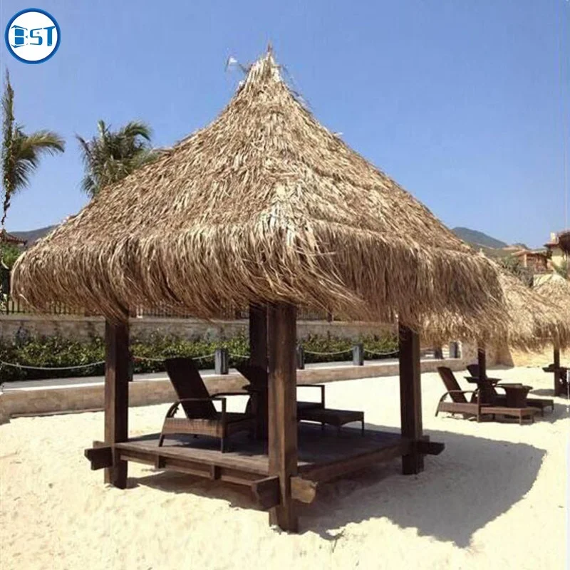 Thatched Roof Sun Protection - Thatch Beach Umbrella BST-88167