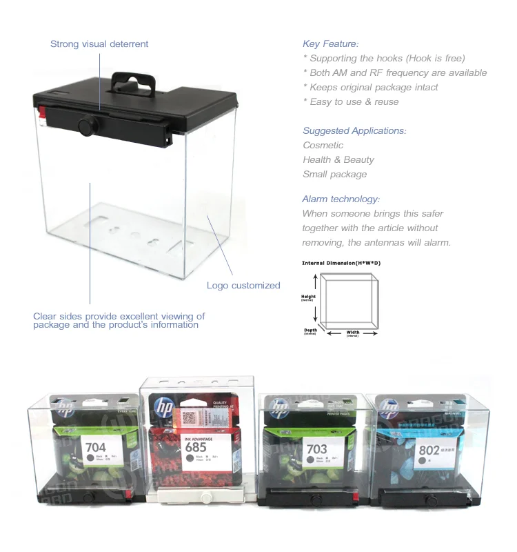 Eas Safer Box Security Anti-thft Safer For Supermarket S023 - Buy Eas ...