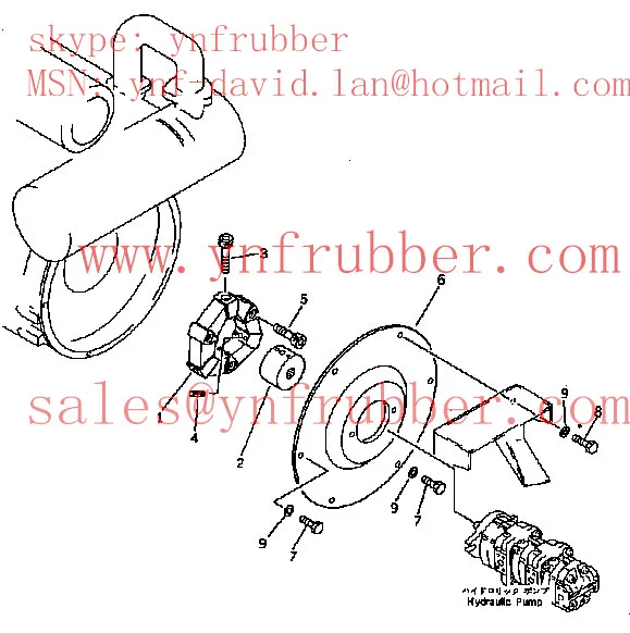 Engine Drive Coupling Rubber for AIRMAN Compressor PDS850