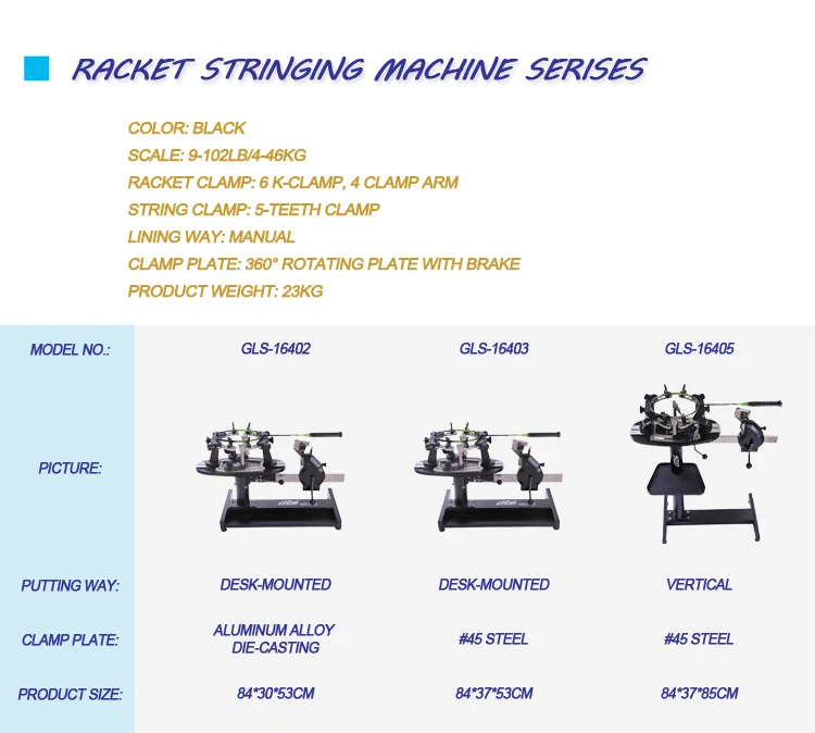 Manual Badminton & Tennis Racquet Stringing Machine with Tool Set
