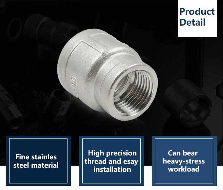 1 "x 1/2" F 150 Lb 316 Stainless Steel Pipa Fitting Nama Threaded Cast Reducer Coupling - Buy 1 ...