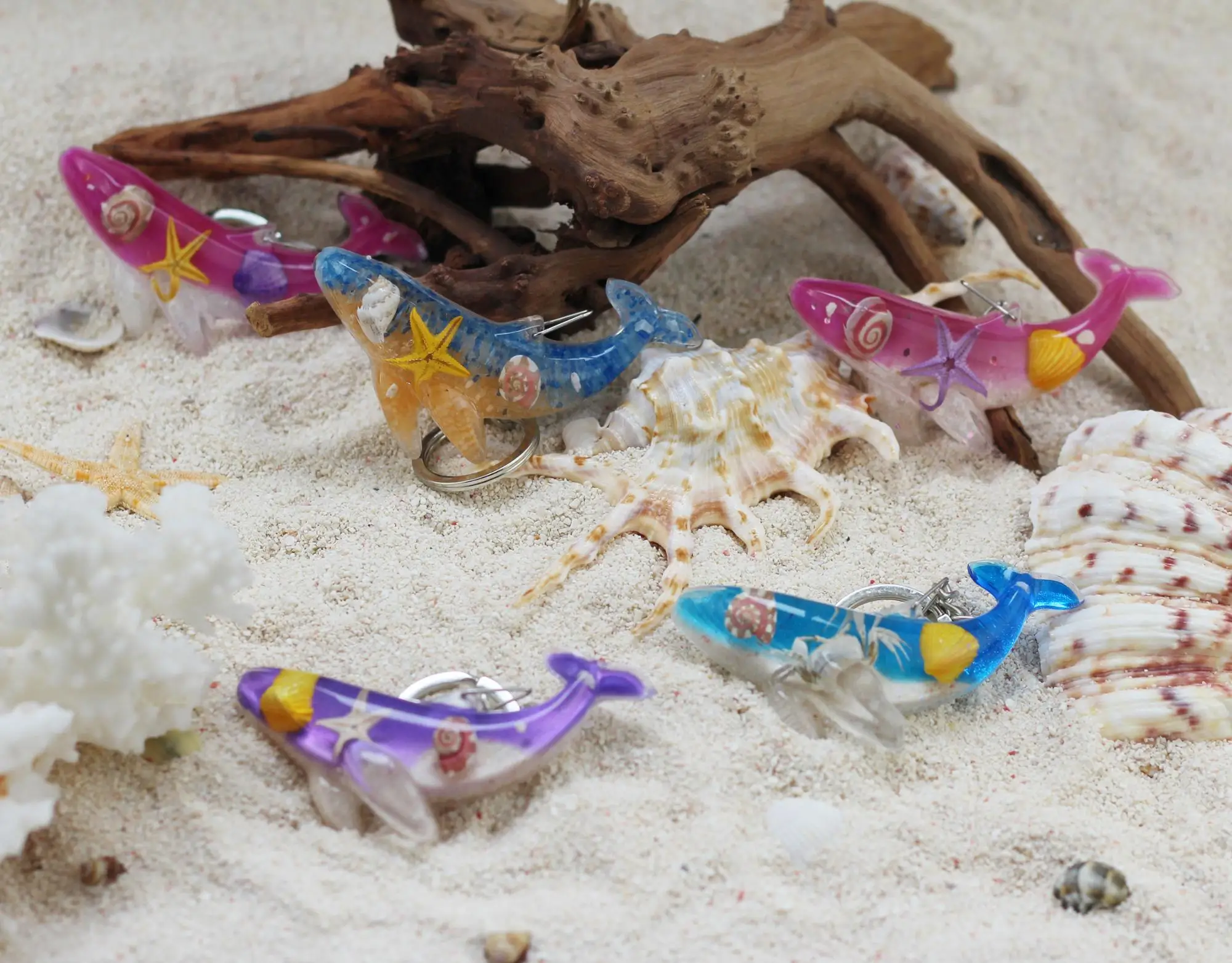 Whale Keychain With Real Sea Life Encased Whale Souvenirs - Buy Whale ...