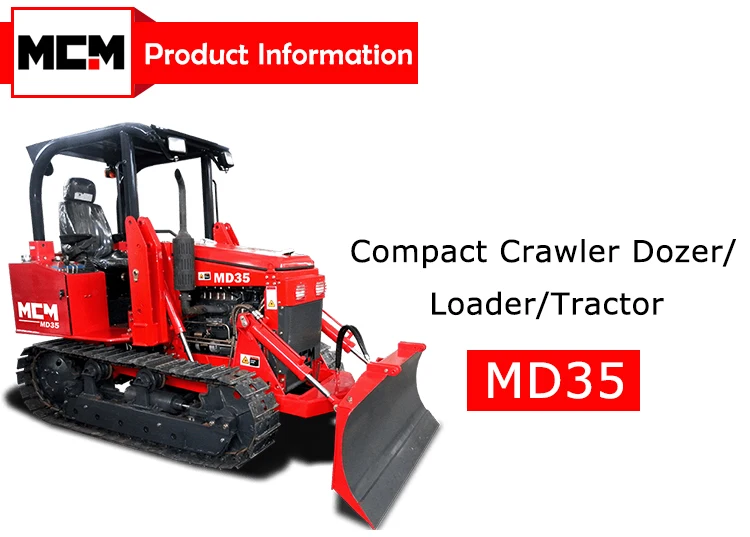 MCM MD35 Brand New 35HP Mini Bulldozer Crawler Multi-function High ...