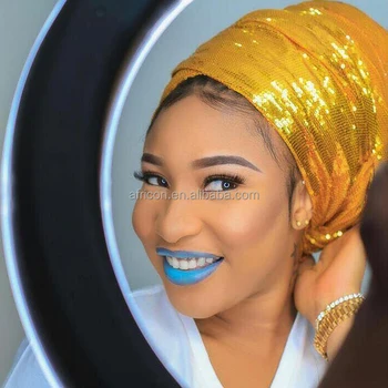 Hqt04 Queency Wholesale Colorful African Hijab Turban Gele Headwear ...