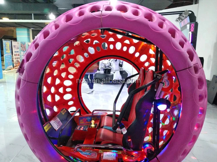 Outdoor Electric Rotating Balance Car Happy Swing Le Bar Car With 2 ...