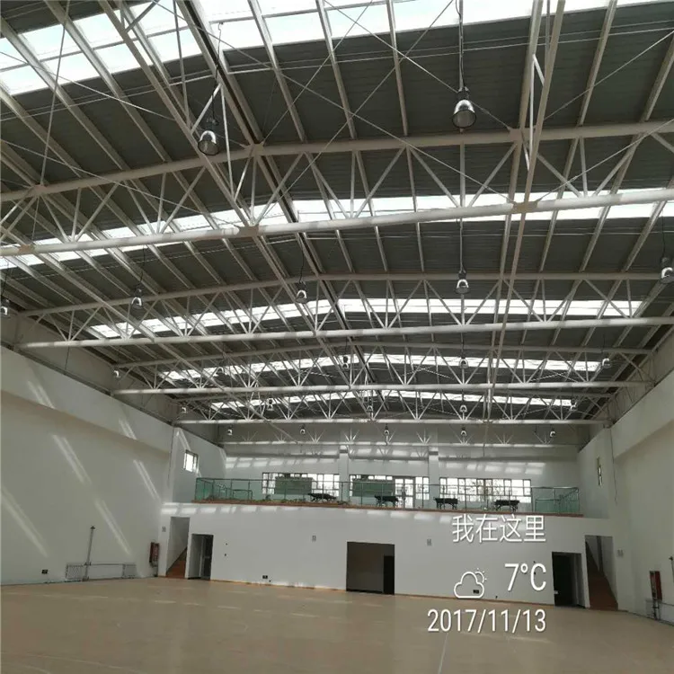 Galvanised Steel Curved Truss Structure Systems For Steel Structure Gym ...