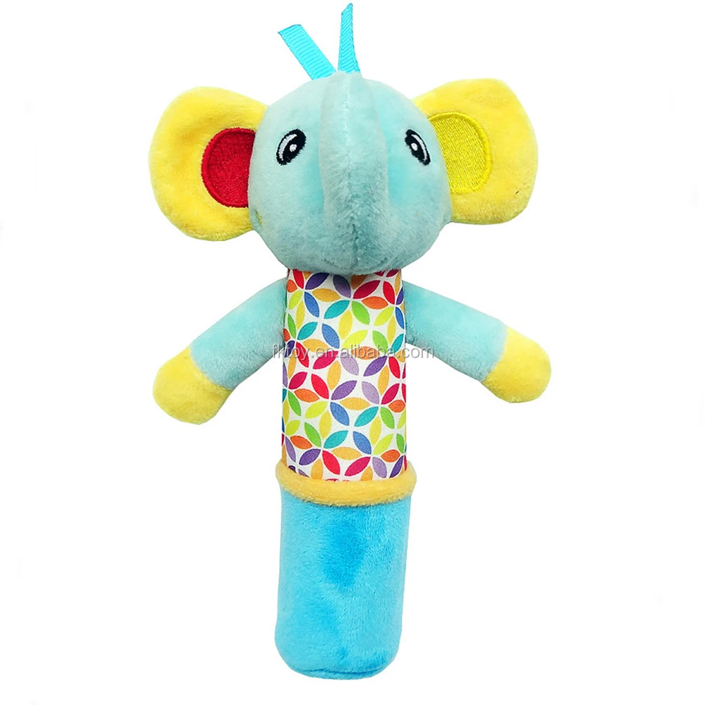 Educational Plush Animal Rattle Toys For Baby - Buy Rattle Toys For ...