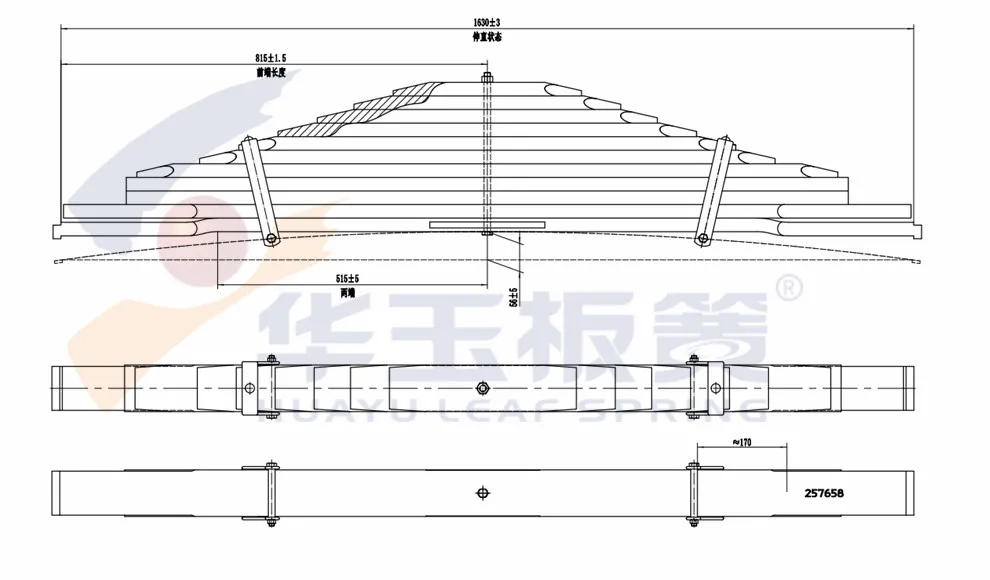 For European Truck Leaf Spring Ordinary Leaf Spring Truck Spare Parts ...