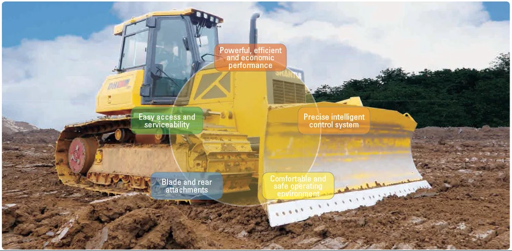 Shantui 100hp Small Crawler Dozer - High Efficiency Bulldozer