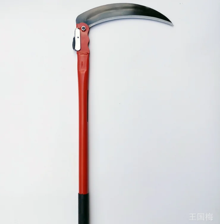 Long Handle Advanced Grass Sickle - Industrial Carbon Steel