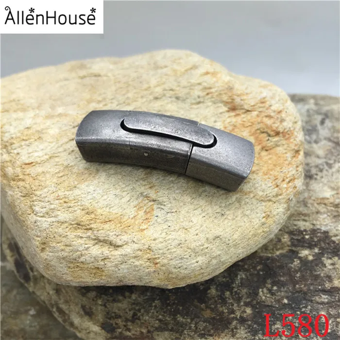 Fashion New Concept Unique Black Color Wide Stainless Steel Clasps 11x5 ...