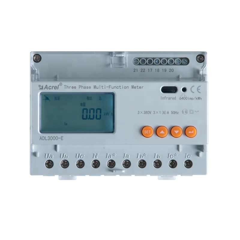 Three 3 Phase Electricity Sub Meter (80 Amp) Digital Kwh Din Rail ...
