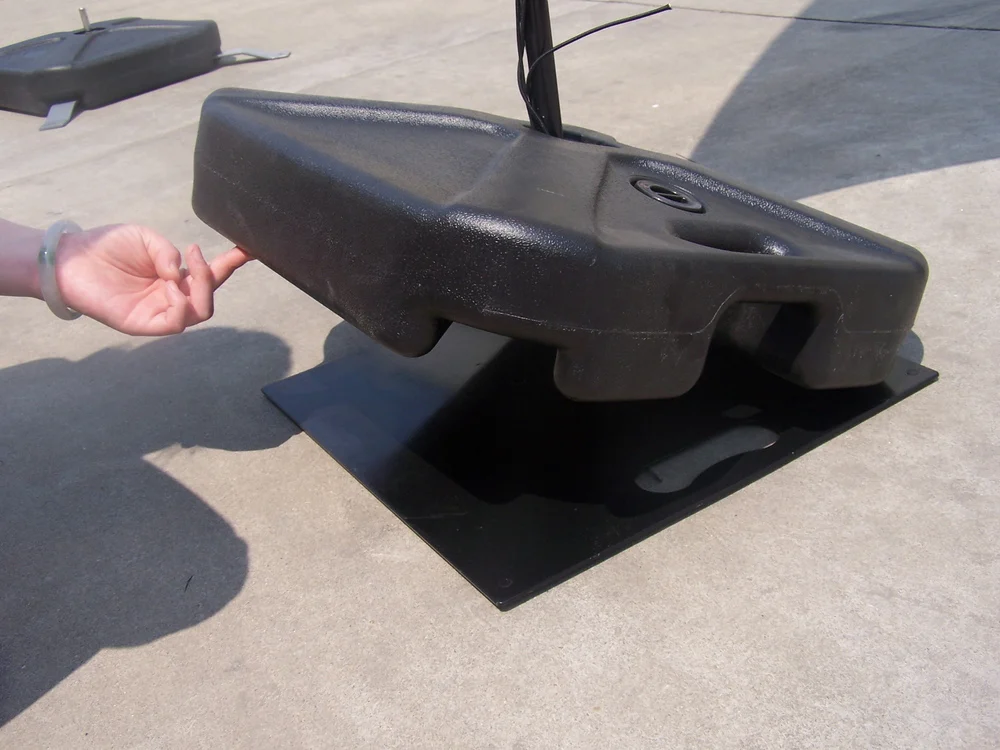 Outdoor Flagpole Water Filled Weight Base - Durable & Versatile