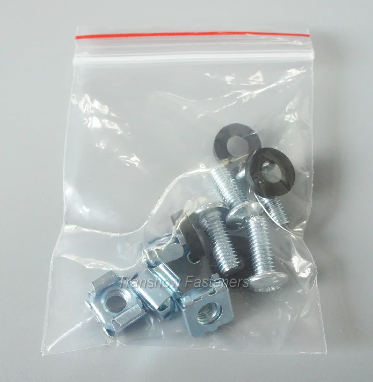 RoHS Certificate Network Cabling Accessories Screw Cage Nut Kits M6, 50 ...