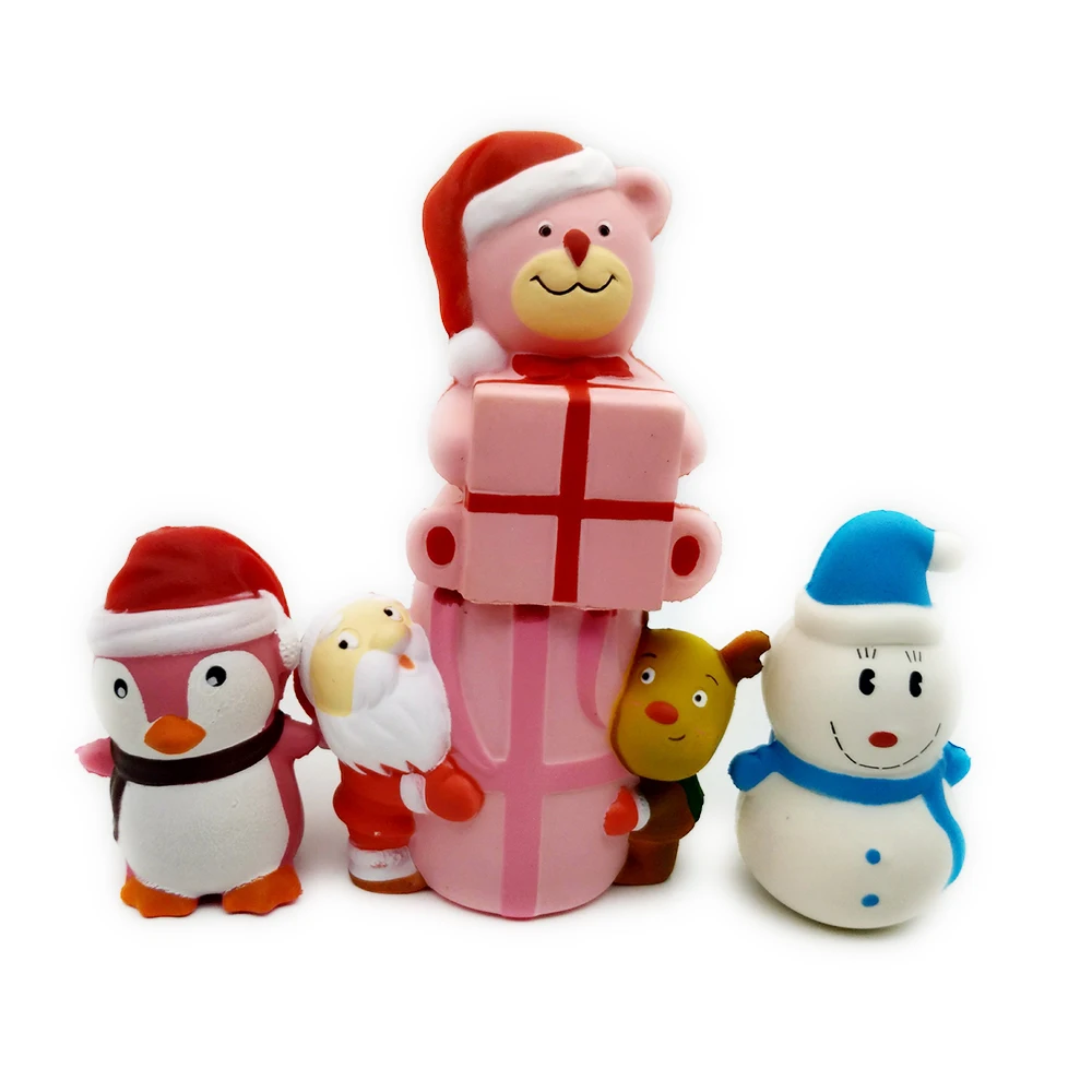 2019 New Design Kawaii Christmas Squishies Santa Squishy Slow Rising ...