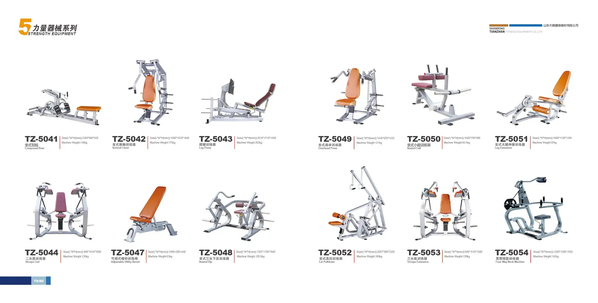 TZ-5060 Leg Press & Hack Squat Machine - Dual Functional Fitness Equipment