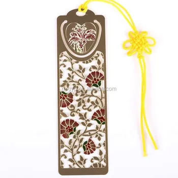 Classic Gold Plated Bookmark Chinese Style Metal Bookmark - Buy ...