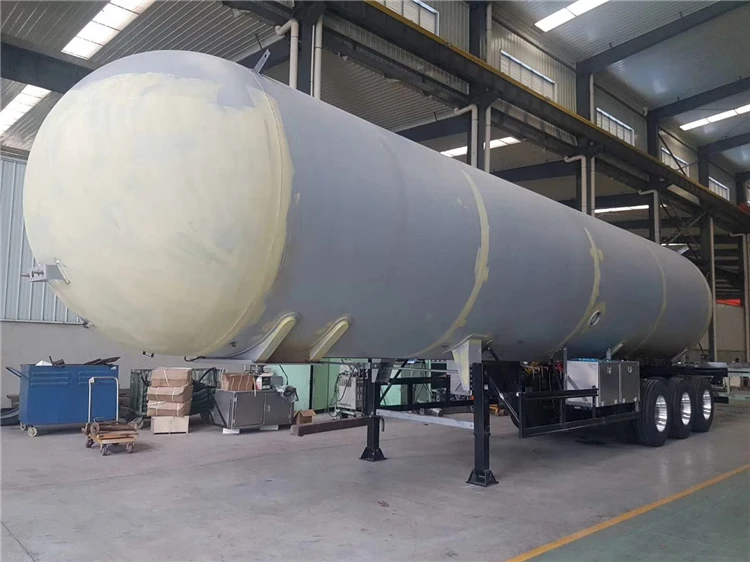 Tri-axle Semi Trailer 24m3-60m3 Cng Semi Trailer Lpg Tanker Semi ...