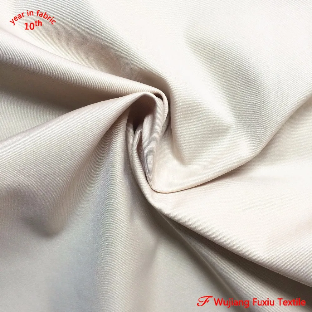 2/2 Twill T400 Yarn Waterproof 100% Polyester Stretch Fabric For Coat ...