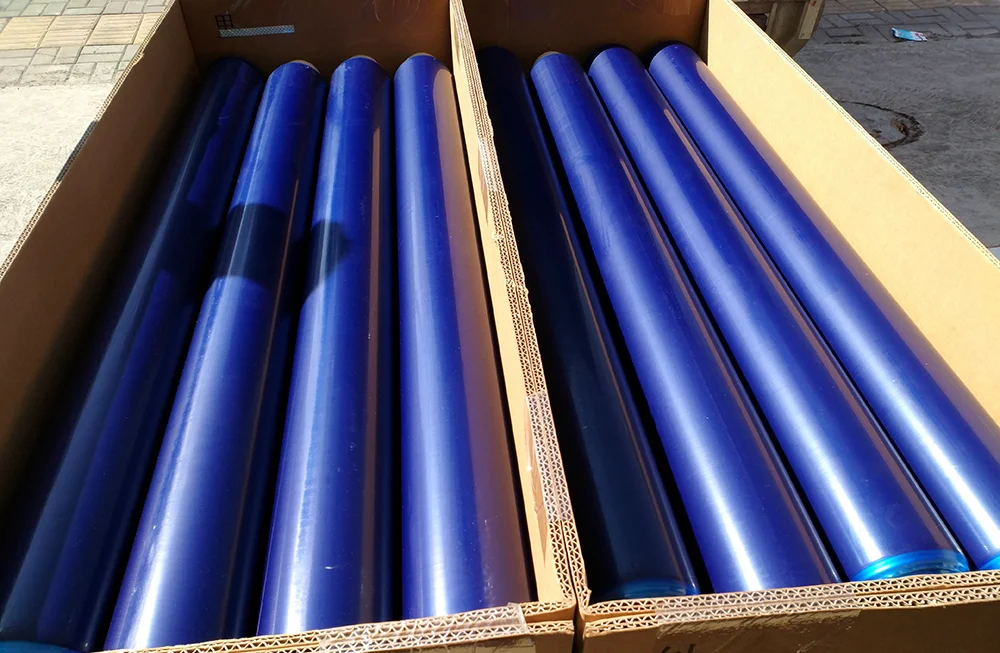 100% Original Transparent Blue SPV-224 PVC Electrical Film Tape