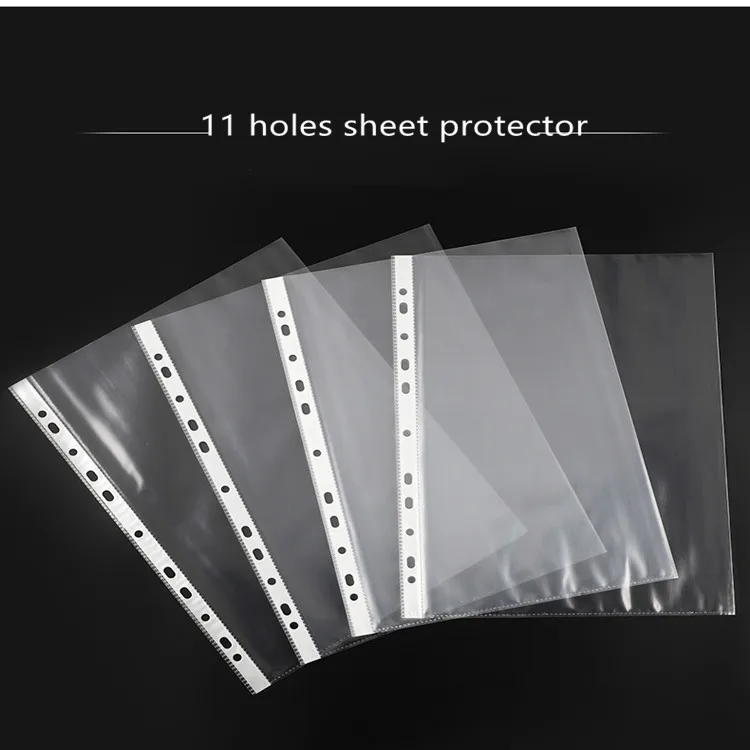 Custom Punch 11holes/30 Holes Pp Clear Pockets Sheet Protector ...