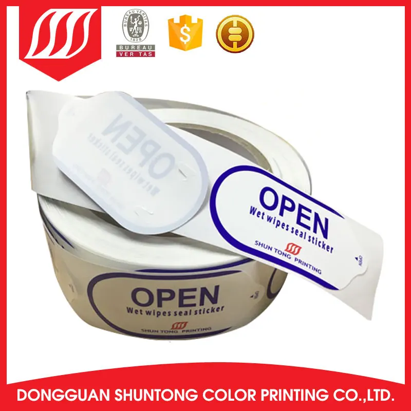 Waterproof Resealable/adhesive Labels/stickers For Pocket Tissue Or ...