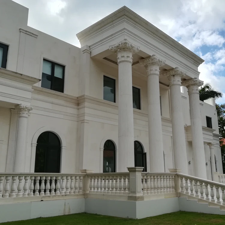 Miami 42 Island Villa Design Marble Columns House Pillars