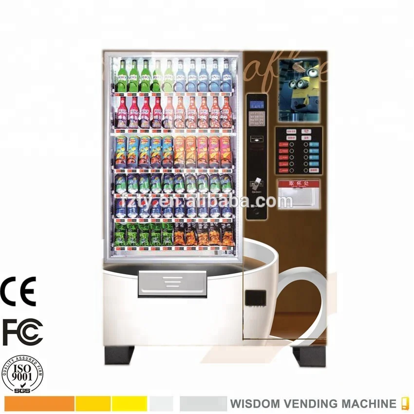 Grande combinazione di distributori automatici di bevande fredde ...