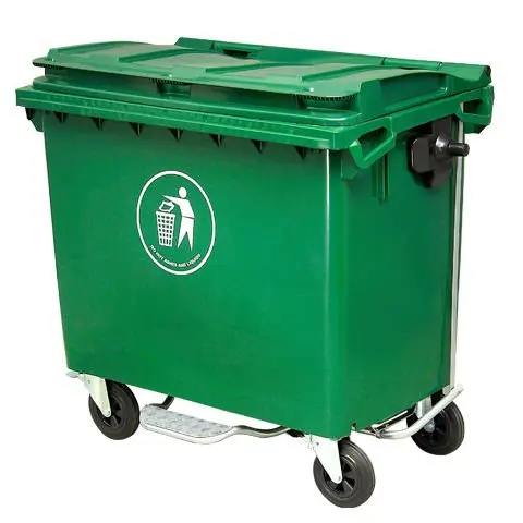 ZTPC & XDPC 1200L Plastic Outdoor Garbage Bins - Sustainable & Durable