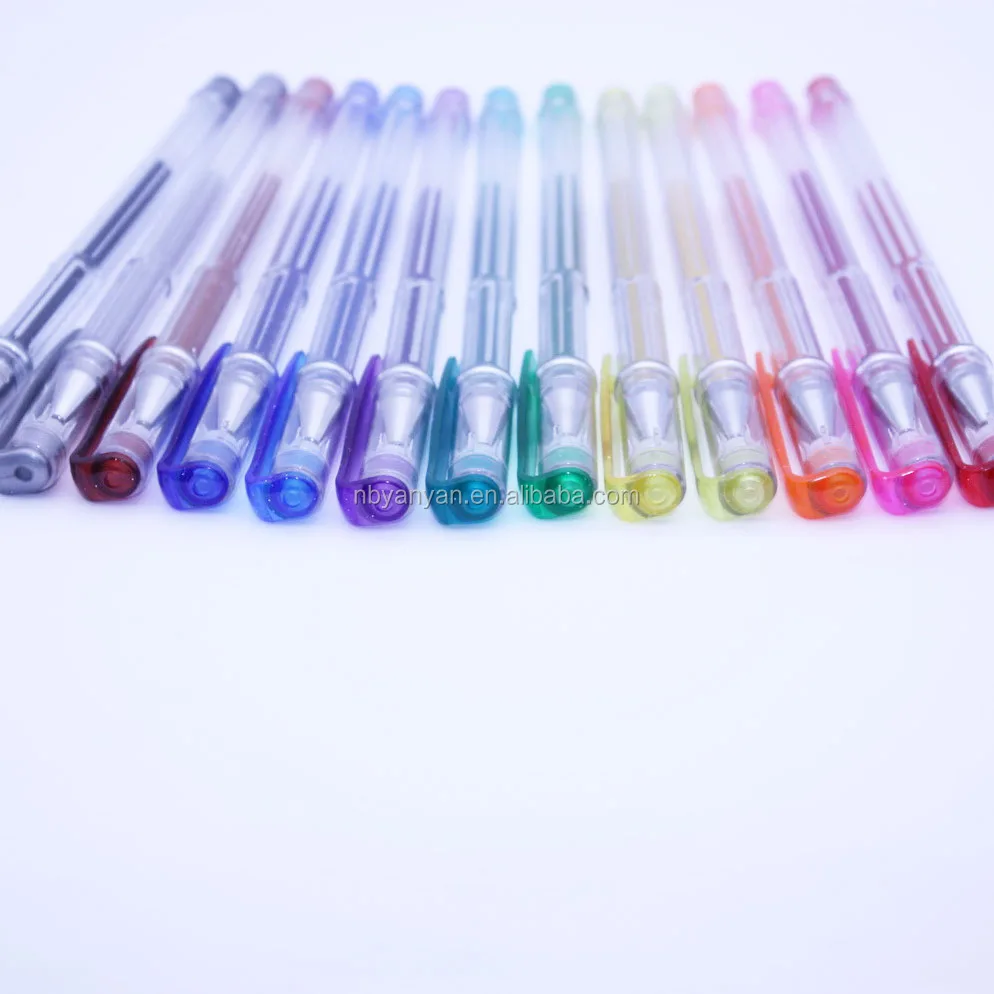 Everyday Essentials Gel Pens Top Quality Fine Glitter 100 Unique Colors ...