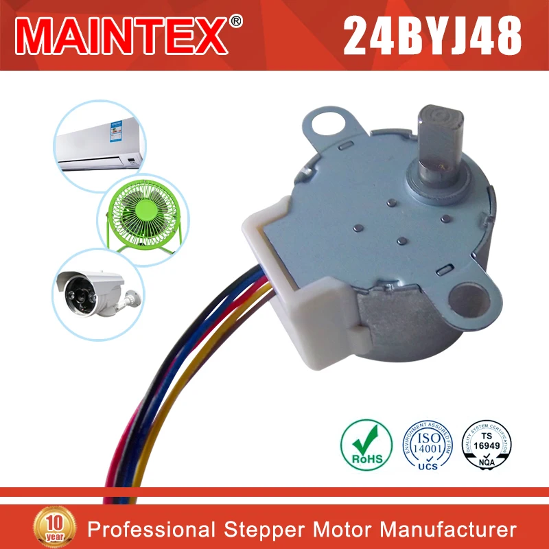 24BYJ48 Stepping Motor - DC 12V 24V Gear Reduction Motor