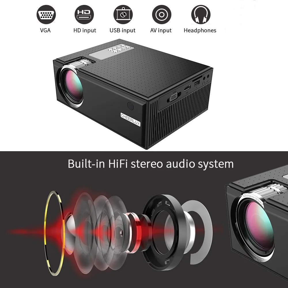 Fashion Full Hd Professional Home Cinema Projector 3d Led Video ...