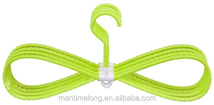 8-shaped Garment Support Wet And Dry Slip Hangers Plastic Clothes ...